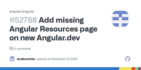 Add Missing Angular Resources Page On New Angulardev · Issue 52768