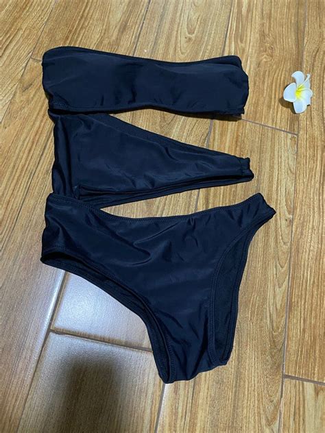 Sexy Cut Out Swimsuit One Piece Women S Fashion Swimwear Bikinis Swimsuits On Carousell