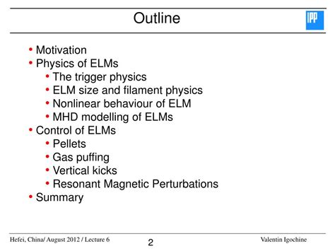 Ppt Physics And Control Of Edge Localized Modes Elms Powerpoint