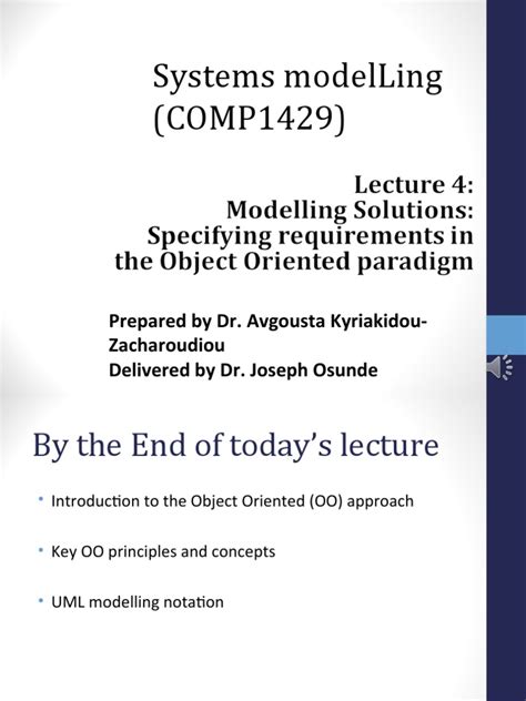 Lecture4 Ooa 2020final Pdf Class Computer Programming Use Case
