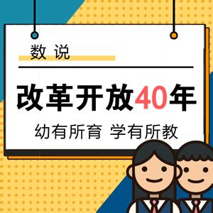 数说改革开放40周年幼有所育 学有所教 中国教育在线