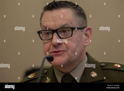 Sergeant Major Michael R Weimer Speaks At A House Committee On