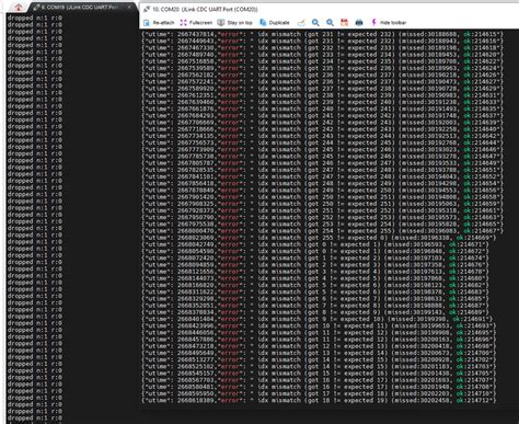 Idx Mismatch Error In Streaming Rx And Tx Example Ultra Wideband