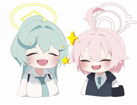 Hoshino Yume And Hoshino Blue Archive Drawn By Zunda Kaku Danbooru