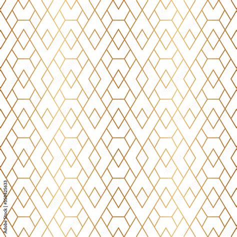 Gold Geometric Seamless Pattern Repeating Fancy Background Abstract