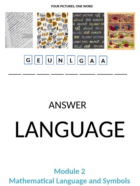 Module 2 1 Characteristics And Conventions In Math Language Pdf