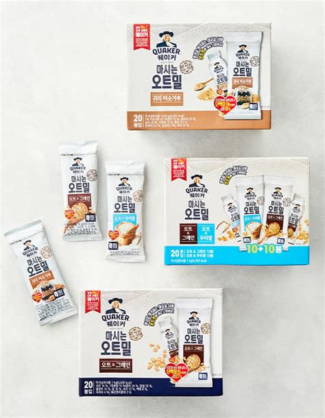 롯데 퀘이커 마시는 오트밀 20개입 5종 택1 마켓컬리