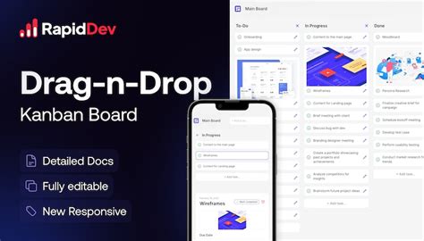 Drag N Drop Kanban Block Growth Webflow Ecommerce Website Template
