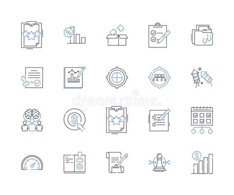 Employee Engagement Line Icons Collection Ownership Inclusion Motivation Alignment