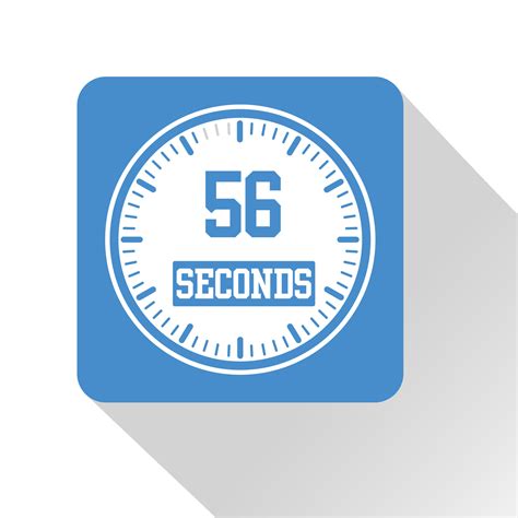 Timer Stopwatch Icon Design 56 Seconds 26149416 Vector Art At Vecteezy