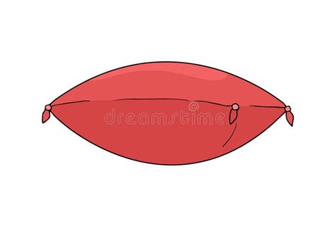 Elegant Red Cushion Draw Stock Vector Illustration Of Design 140706718