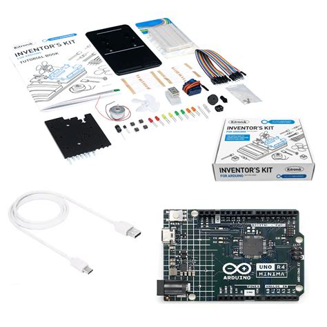 Inventors Kit Kitronik Con Arduino Uno R4 Mínima Y Cable Tipo C Mci