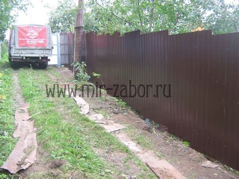 Забор из профнастила в Нижнем Новгороде цена с установкой под ключ