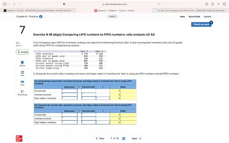 exercise 6 18 algo comparing lifo numbers to fifo