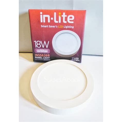 Jual DOWNLIGHT LED LAMPU PANEL GARANSI INLITE OUTBOW W BULAT Shopee Indonesia