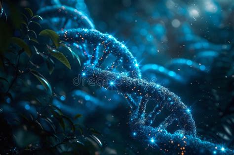 Abstract Structure Of Dna Molecule On Blurred Background Dna Double Helix Structure Human