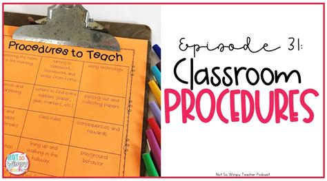Practicing Classroom Procedures Not So Wimpy Teacher