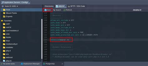 postgresql and php application connection accuweb cloud
