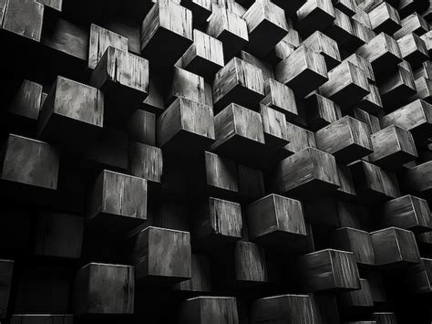 Premium Photo Monochromatic Image Features Geometric Abstract Backdrop With Parallelogram And