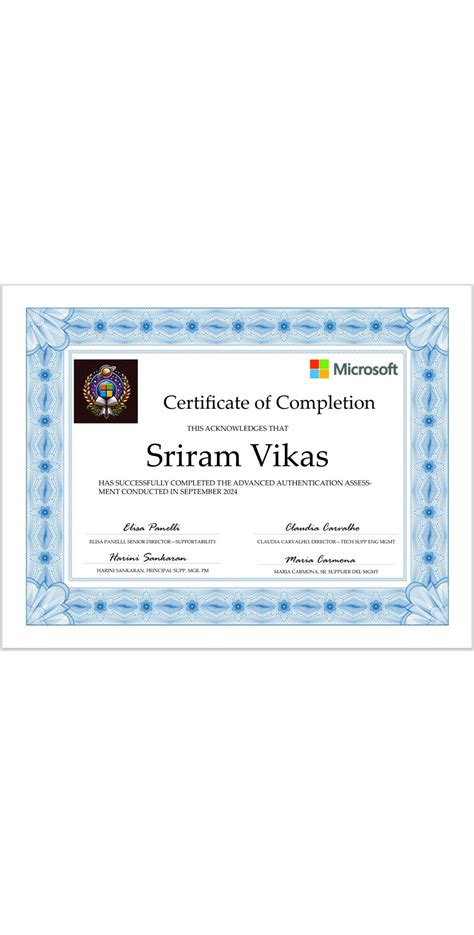 Azure Microsoft Sriram Vikas