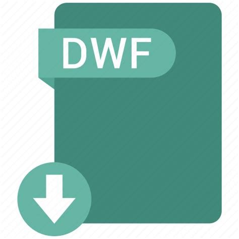 dwf extension file format paper icon