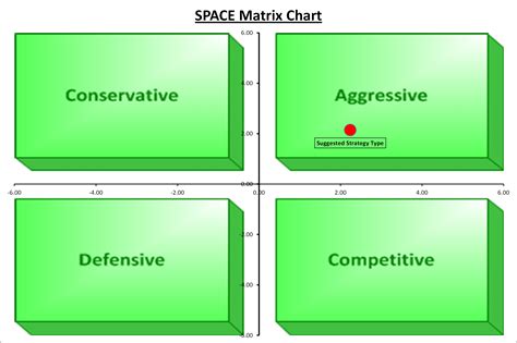 The Business Tools Store Space Matrix Chart Excel Template