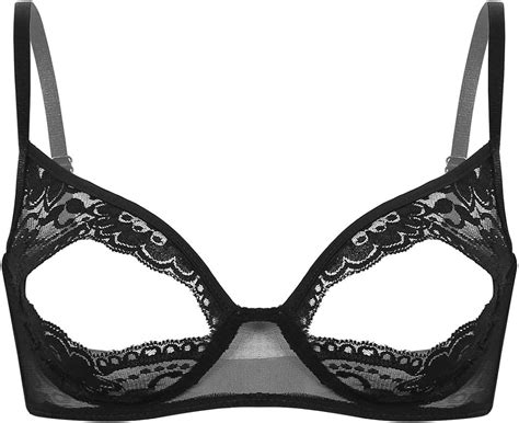 Iiniim Damen Bh Push Up Spitze Büstenhalter Offene Büste Bustier