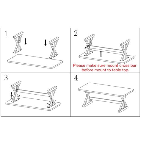Extra Wide Trestle Dining Table Legs 1 Pair Ss515 Rusty Design