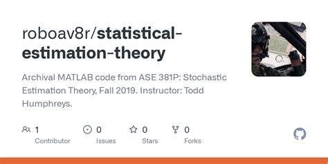 Github Roboav8rstatistical Estimation Theory Archival Matlab Code From Ase 381p Stochastic