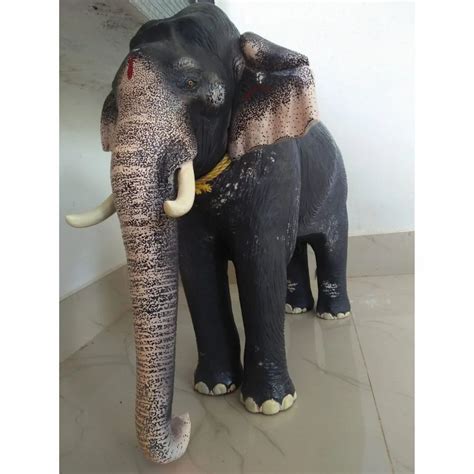 Multicolor Fiber Elephant Statue For Exterior Decor At Rs 12000 In