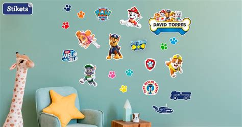 Vinilo Personalizado De La Patrulla Canina Stikets