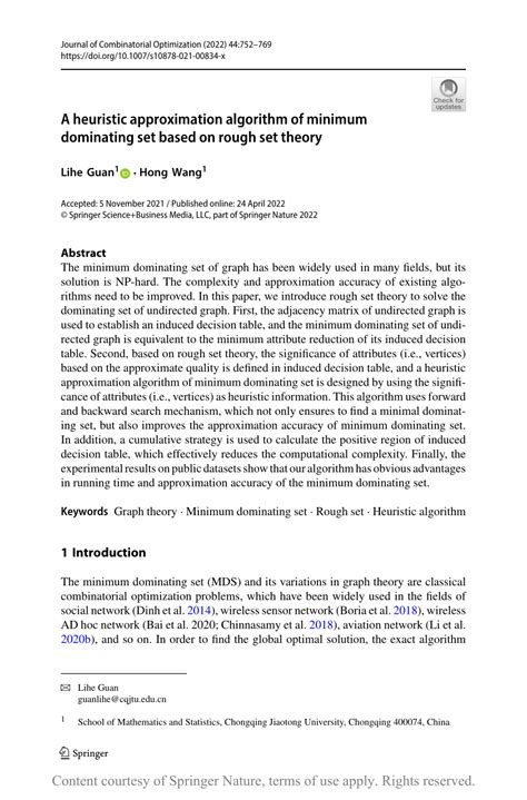 A Heuristic Approximation Algorithm Of Minimum Dominating Set Based On Rough Set Theory