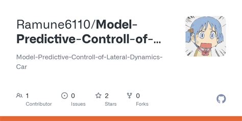 Github Ramune6110model Predictive Controll Of Lateral Dynamics Car