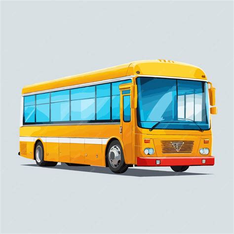 Premium Vector Bus Vector On A White Background