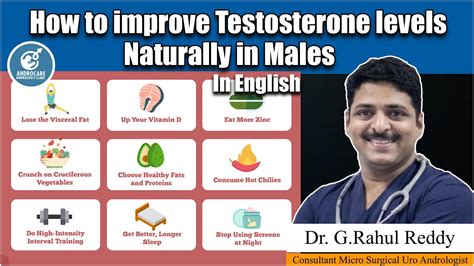 How To Improve Testosterone Levels Naturally Dr Rahul Reddy Androcare Andrology Institute