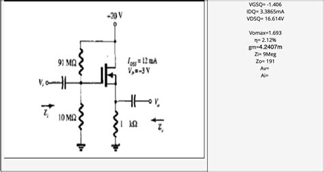 Solved For The Following Circuit Consider An Rl 1k Ohm Connected To