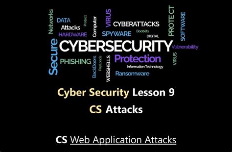 Cyber Security Web Application Attacks Cs Lesson 9 Pdf Connect 4 Techs