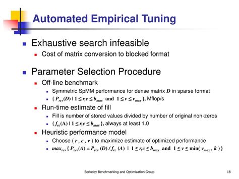 Ppt Performance Models For Evaluation And Automatic Tuning Of Symmetric Sparse Matrix Vector