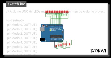 Led Dancing 64 Wokwi Esp32 Stm32 Arduino Simulator