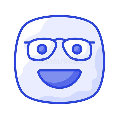 Nerd Emoji Icon Design Ready For Premium Use Vector Stock Vector Illustration Of Outline