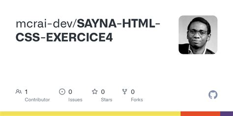 Github Mcrai Dev Sayna Html Css Exercice