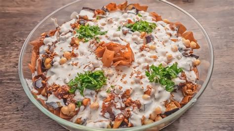 فته الباذنجان اللذيذه احلي اكله باذنجان ممكن تجربوها بدون لحوم طعمها