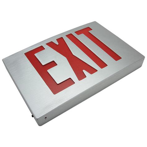 Exitronix 400u 8 Lb Ba Universal Die Cast Aluminum Exit Sign 8 Inc