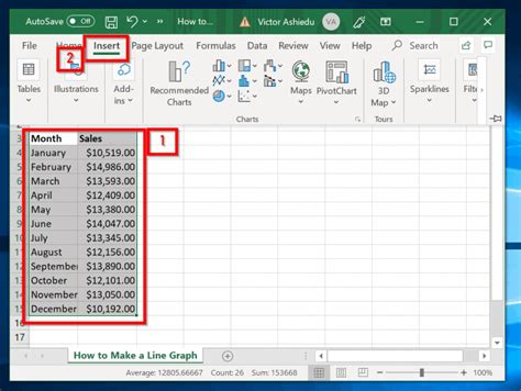 How To Make A Line Graph In Excel Itechguides Com