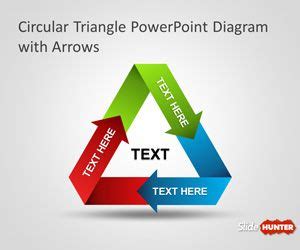 Free Circular Triangle PowerPoint Diagram With Arrows