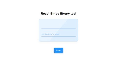 React Stripe Library Test Codesandbox