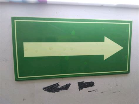 ACP Sheet Rectangular Emergency Exit Sign Board Board Thickness 7 5 Mm At Rs 125 Square Feet