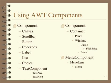 Awt Components Ppt Download