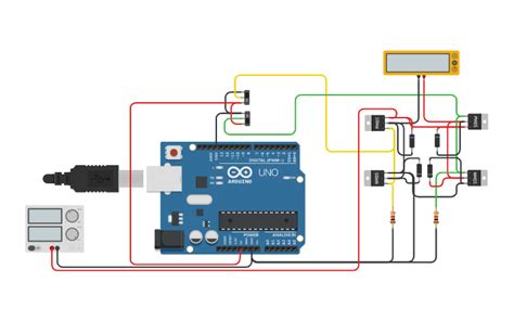 Circuit Design H Bridge Tinkercad