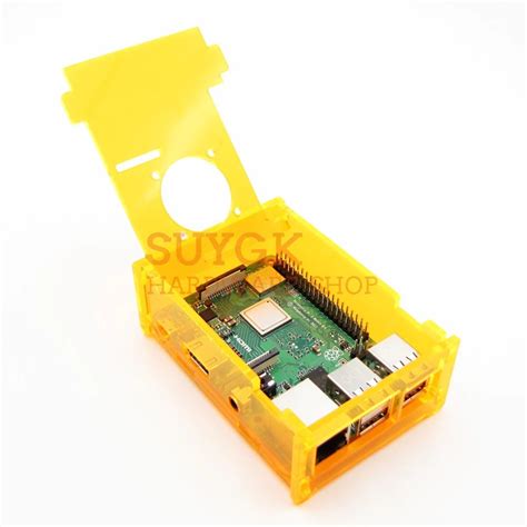 Jual Bebas Ongkir Raspberry Pi 3 Model B Plus Orange Clear Acrylic Case